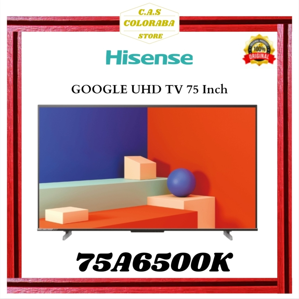Jual TV HISENSE 75A6500K GOOGLE TV 75 INCH 4K UHD VOICE CONTROL 75A6500 ...