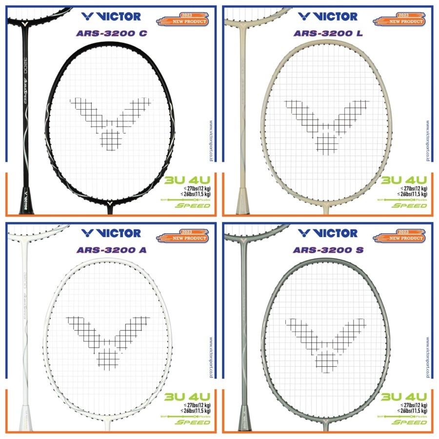 Jual Raket Victor Auraspeed 3200 / ARS-3200 (Bonus Senar) | Shopee ...