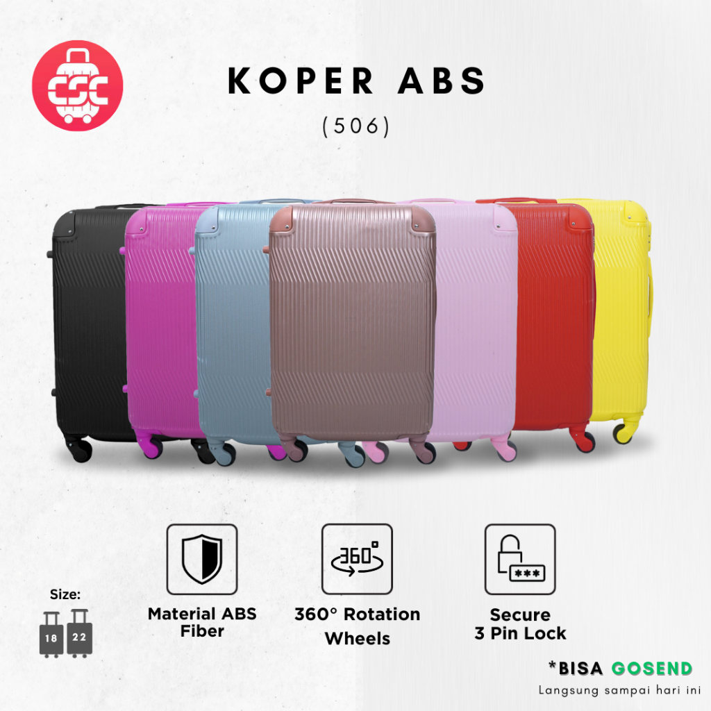 Jual ( 506 ) Koper Sultan / Koper Cabin 18 dan 22 Inch 4 Roda 360 ...