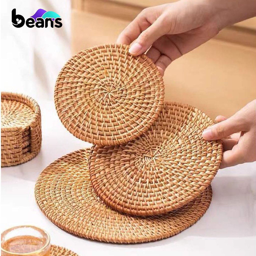 Jual Beans Placemat Rotan - Alas Tatakan Piring Gelas - Coaster ...