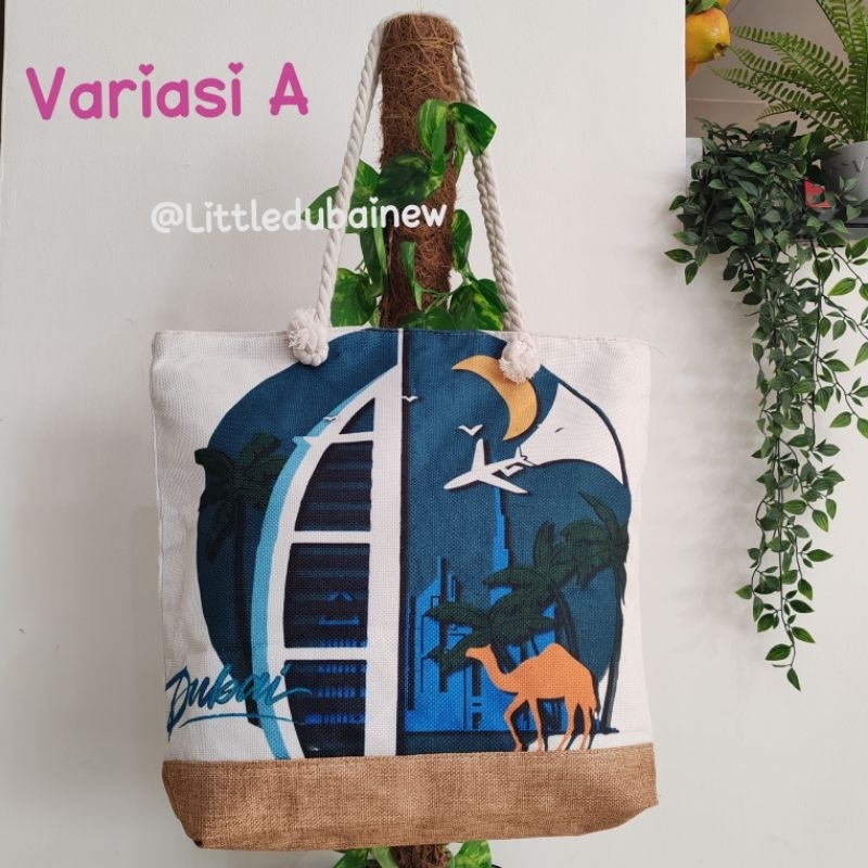 Jual Tas Kanvas Dubai kombinasi | Shopee Indonesia
