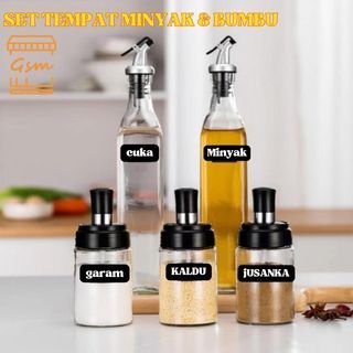 Jual GSM 4 in 1 Botol Minyak Dan Tempat Bumbu Gula Garam Multifungsi ...