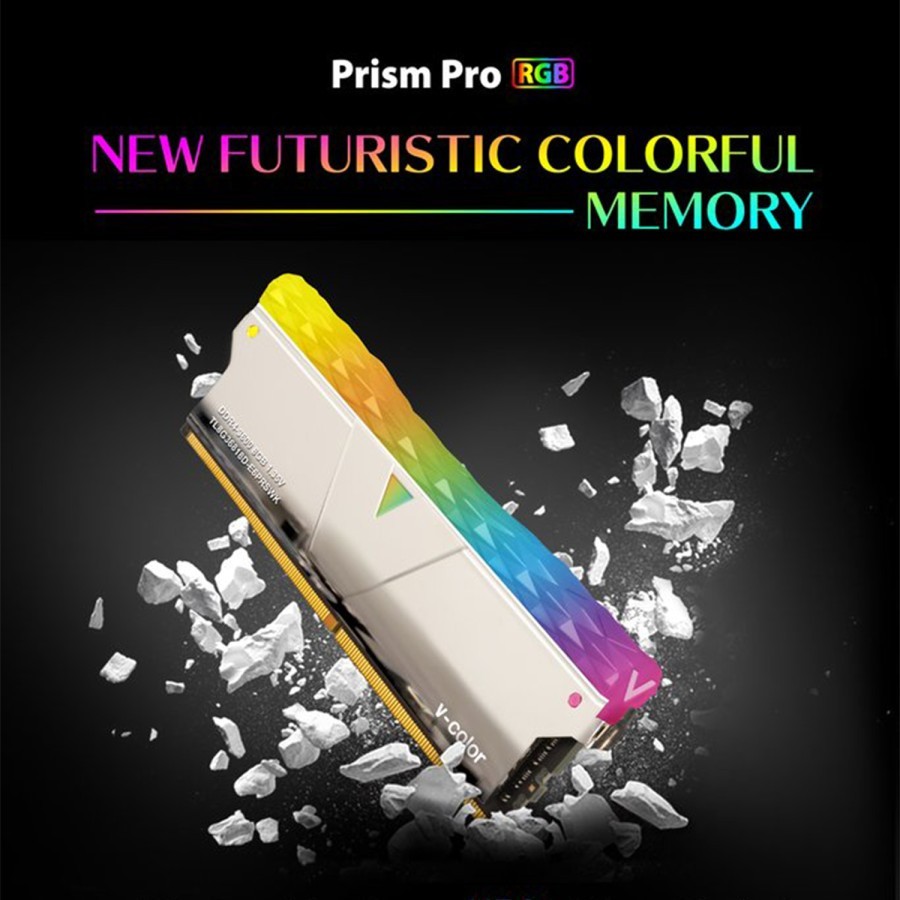 Jual V-COLOR DDR4 PRISM PRO RGB 16GB (2x8GB) DDR4 3600Mhz | Shopee Indonesia