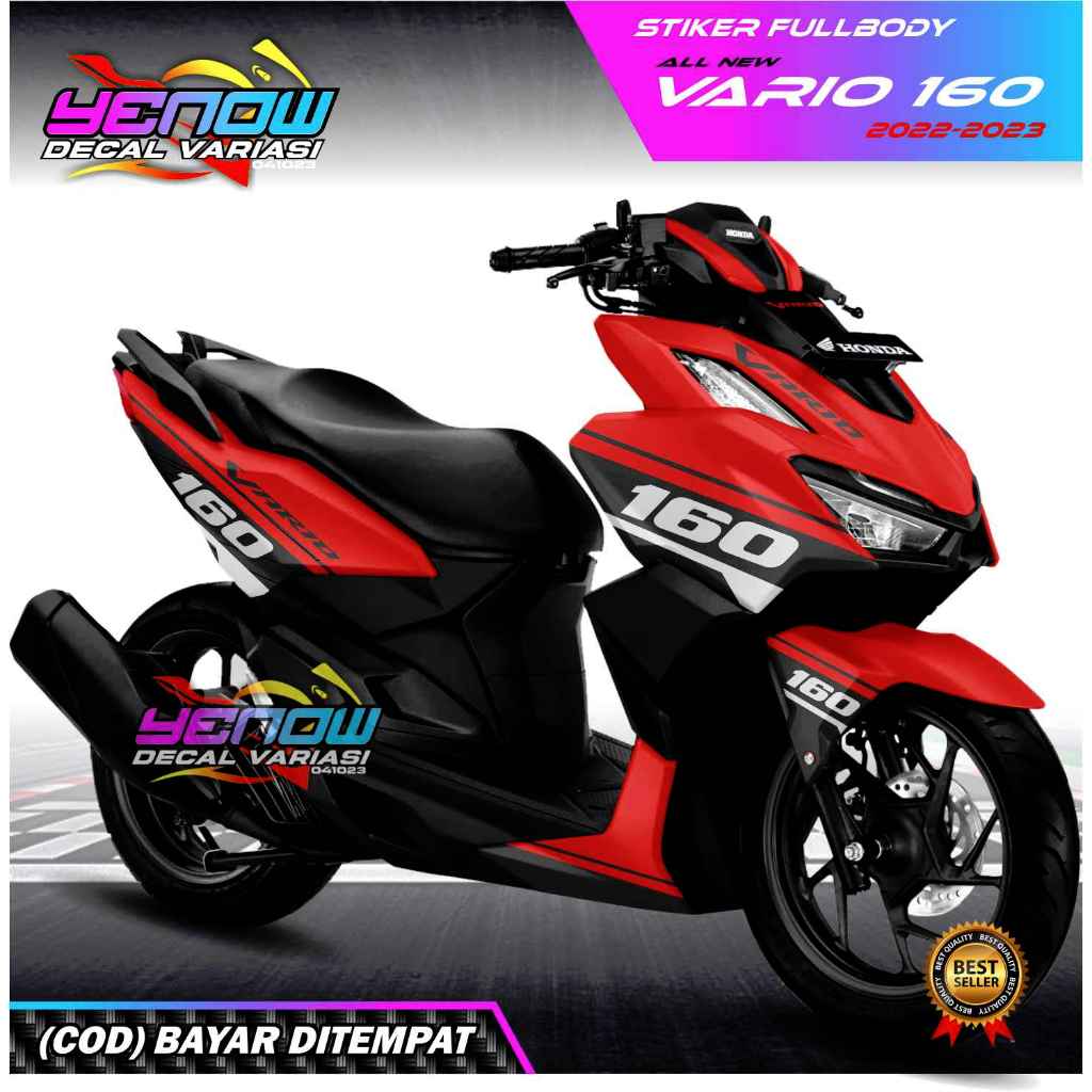Jual Decal Vario 160 CBS New Fullbody variasi Racing YNW | Shopee Indonesia