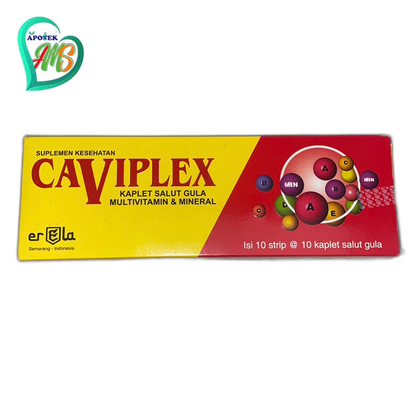 Jual Caviplex Multivitamin dan Mineral Per Strip Isi 10 Tablet | Shopee ...