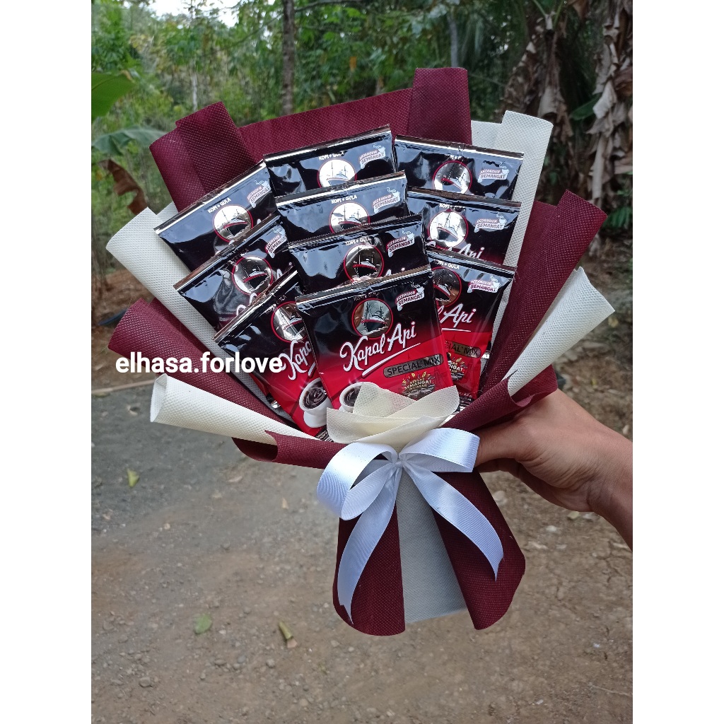 Jual (READY) Buket Kopi Kapal Api mix isi 10 | Buket kopi hitam ...