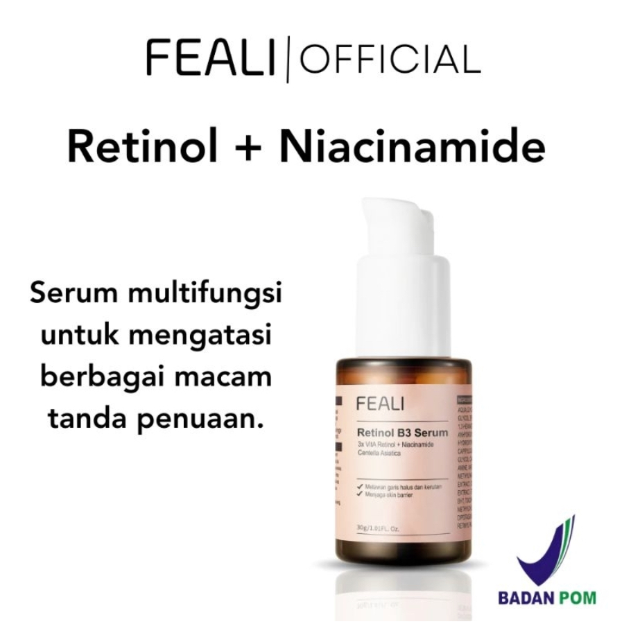 Jual FEALI Retinol B3 Serum - Serum Anti Aging Untuk Mencerahkan Kulit ...