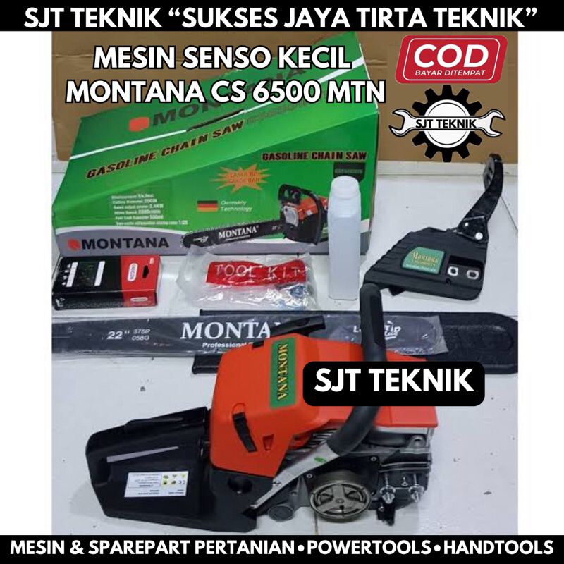 Jual Mesin senso kecil chainsaw mini gergaji kayu montana cs 6500 mtn ...