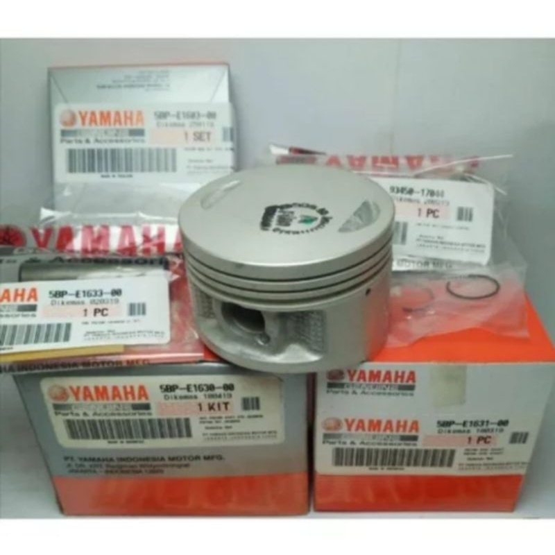 Jual Piston Set Os 100 Original Genuine Yamaha Scorpio Z / 5BP-E1630-00 ...