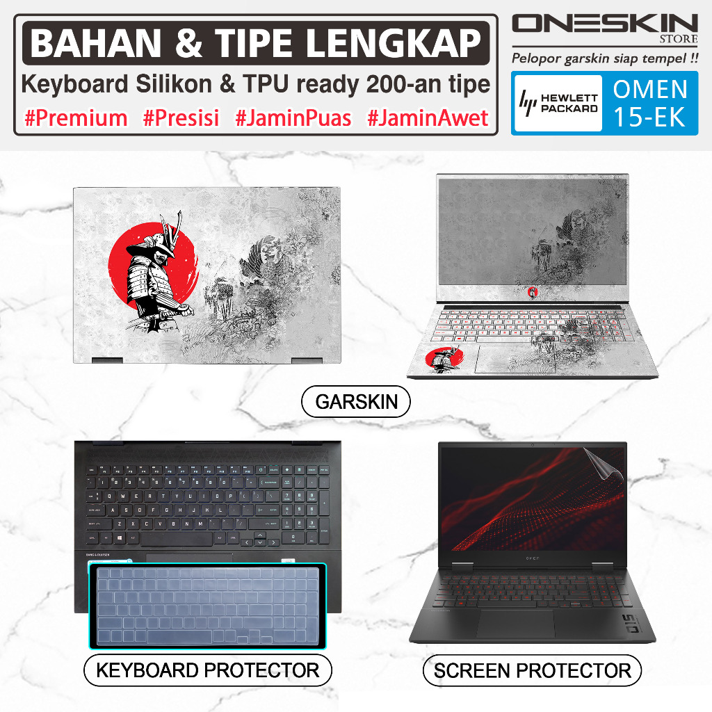 Jual Garskin Sticker Laptop Pelindung Keyboard Screen Protector HP Omen ...