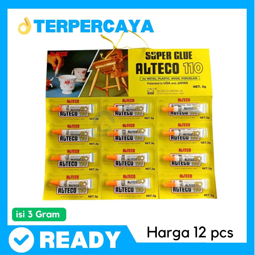 Jual ALTECO Lem Super Glue Serbaguna 3gr 12pcs | Shopee Indonesia