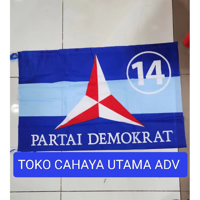 Jual BENDERA PARTAI DEMOKRAT 60 x 90 (100lbr ) | Shopee Indonesia