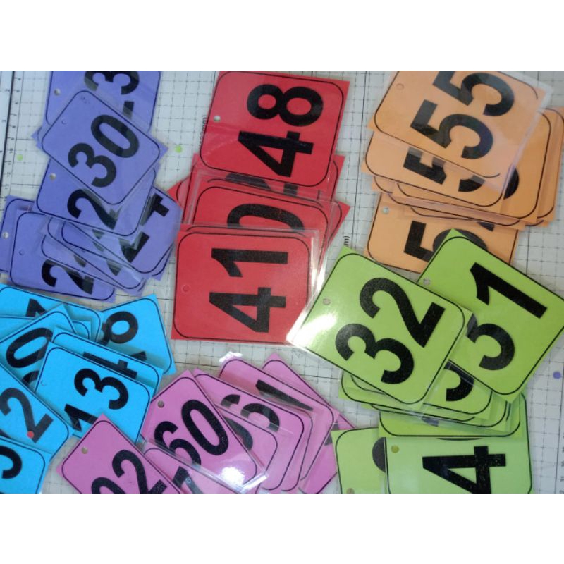 Jual NOMOR ANGKA NOMOR URUT CUSTOM 8 sd 15 CM + LAMINATING | Shopee ...