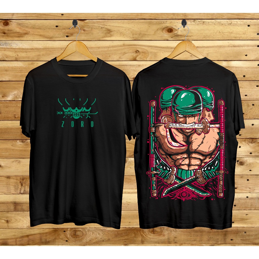 Jual KAOS ONE PIECE RORONOA ZORO KAOS ANIME ONE PIECE ZORO 3 SWORD NEW ... Jual KAOS ONE PIECE RORONOA ZORO KAOS ANIME ONE PIECE ZORO 3 SWORD NEW ...