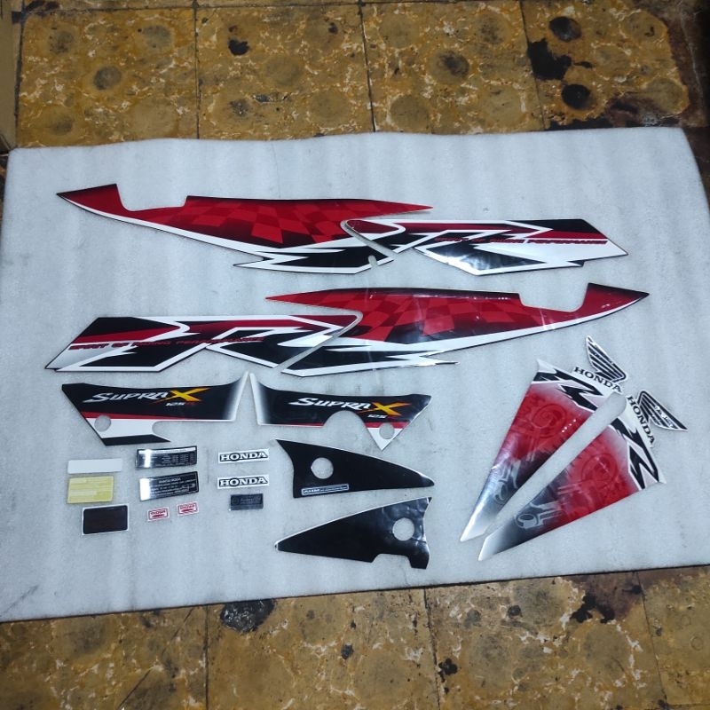 Jual Stiker Stripping striping decal Graphic Honda Supra X 125 R 125R ...