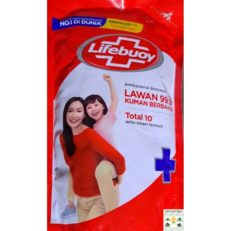 Jual Lifebuoy 825ml sabun mandi cair Total 10 sabun cair lifebuoy body wash refill merah ...