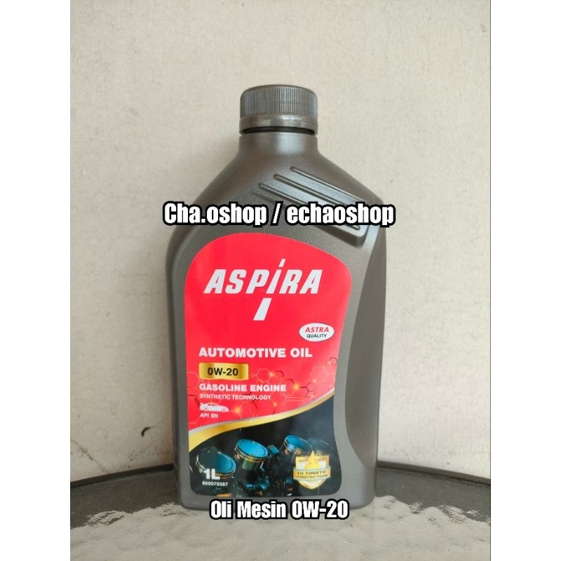 Jual OLI MESIN MOBIL ASPIRA 0W-20 0W20 1L ORIGINAL | Shopee Indonesia