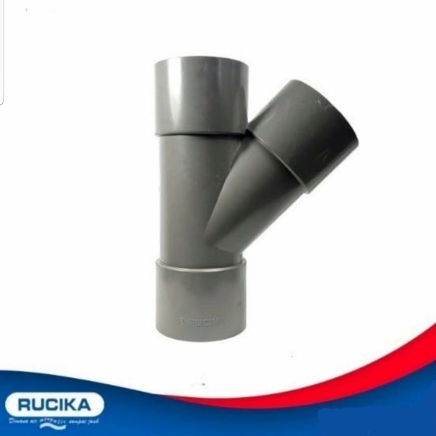 Jual Rucika Y Branch 3" x 3" AW Tee Y 45 Fitting Pipa PVC sambungan | Shopee Indonesia