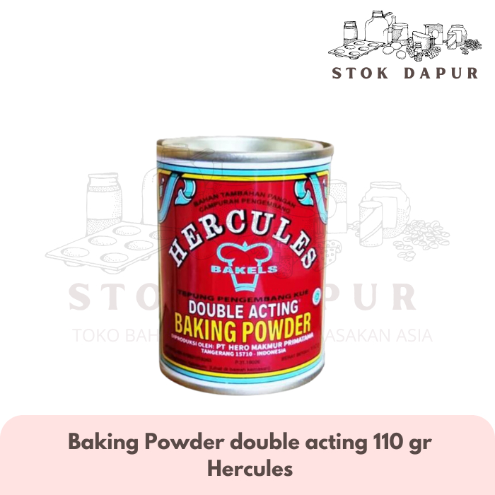 Jual Baking Powder HERCULES double acting 110gr kaleng | Shopee Indonesia