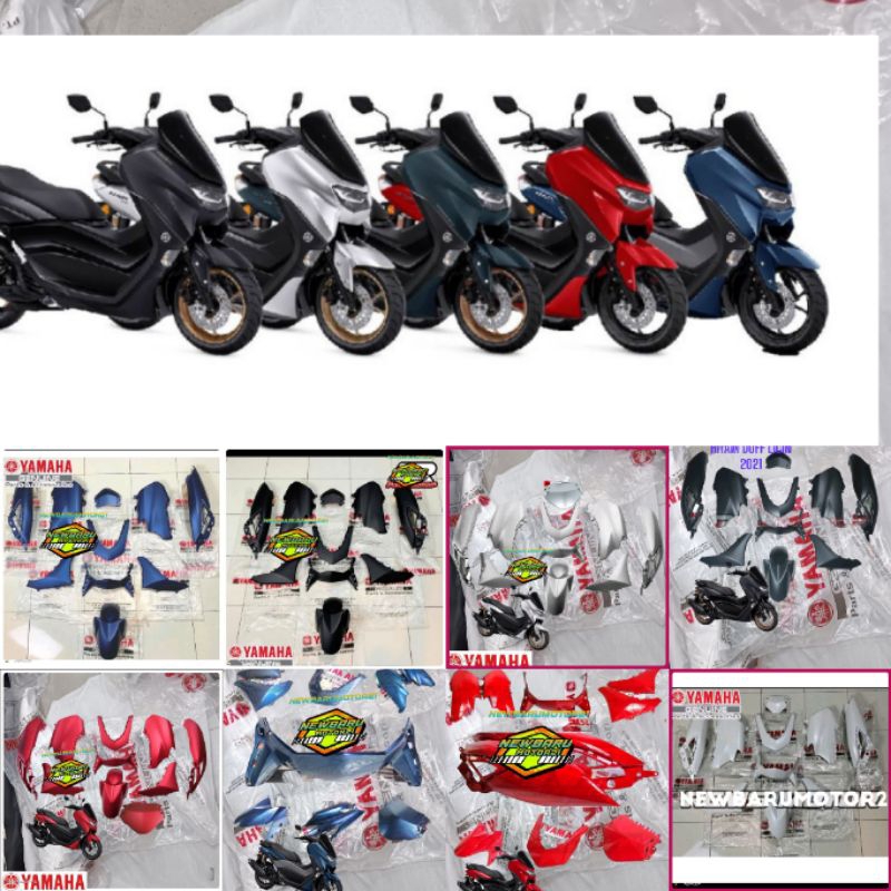 Jual COVER BODY HALUS FULL SET NMAX NEW 2020 2023 MERAH BIRU DOF SILVER ...