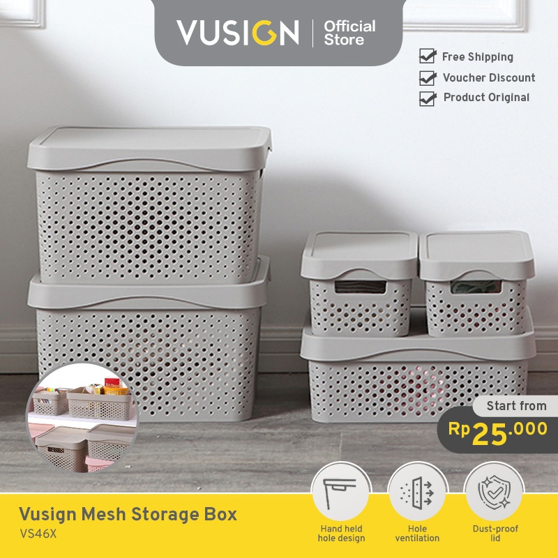 Jual Vusign Storage Box Kotak Penyimpanan Organizer Plastik Bahan PP ...