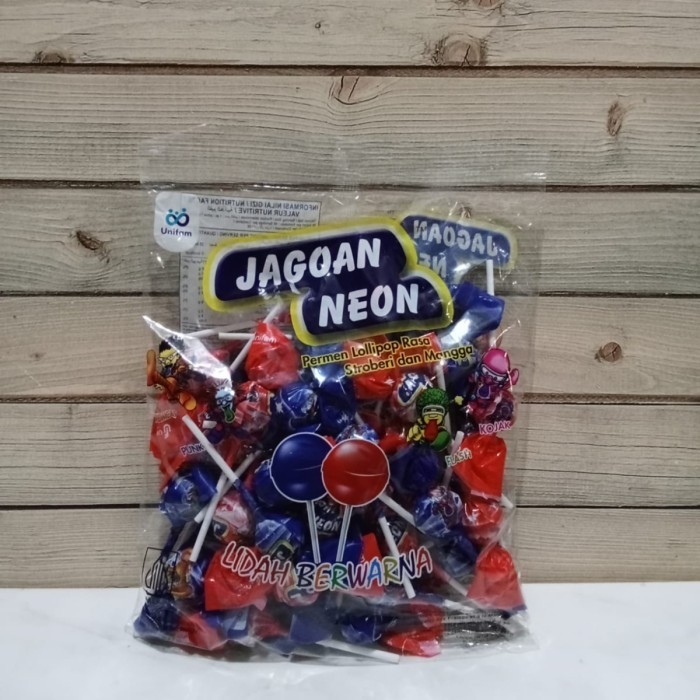 Jual Permen Lollipop Jagoan Neon Refill - Renceng Rentengan - permen lolipop warna rasa buah ...