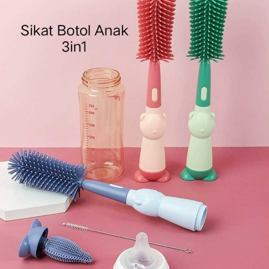 Jual MS Sikat Botol Silikon Penyikat Pembersih Penyuci Botol Susu Bayi ...