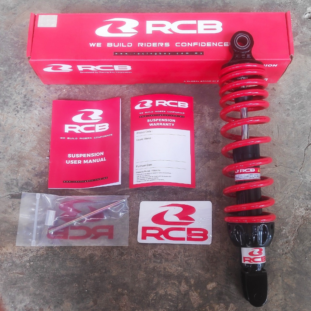 Jual Shockbreaker shock RCB A2 series 330 mm merah asli original ori ...