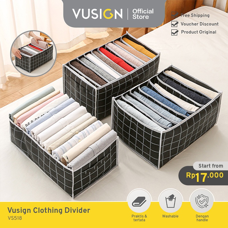 Jual Vusign Organizer Storage Box / Kotak Penyimpanan Lipat Organizer ...