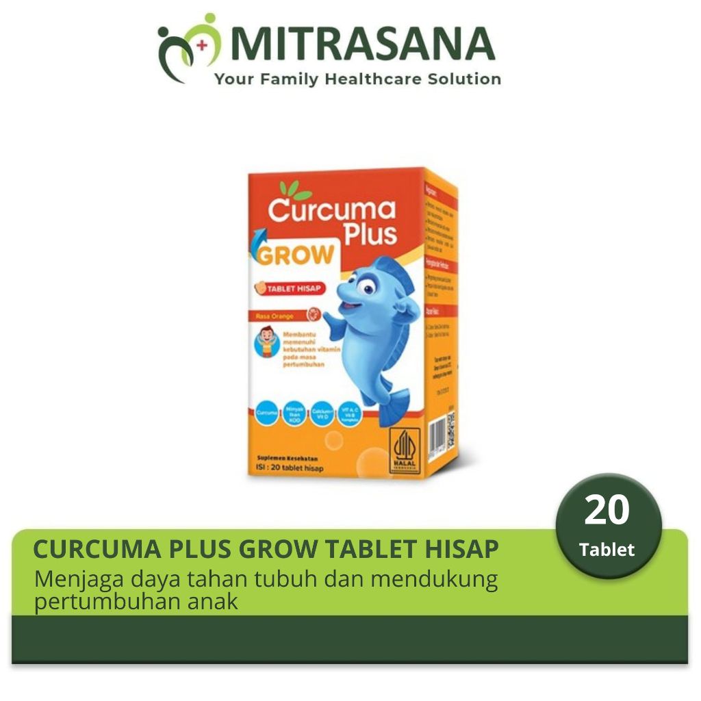 Jual Curcuma Plus Grow Tablet Hisap - Multivitamin untuk Tumbuh Kembang ...