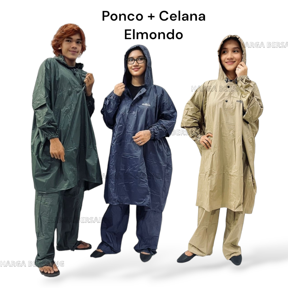 Jual Jas Hujan Ponco Lengan Celana Elmondo Prima 716 Raincoat Mantel Mantol Dewasa Pria Wanita ...