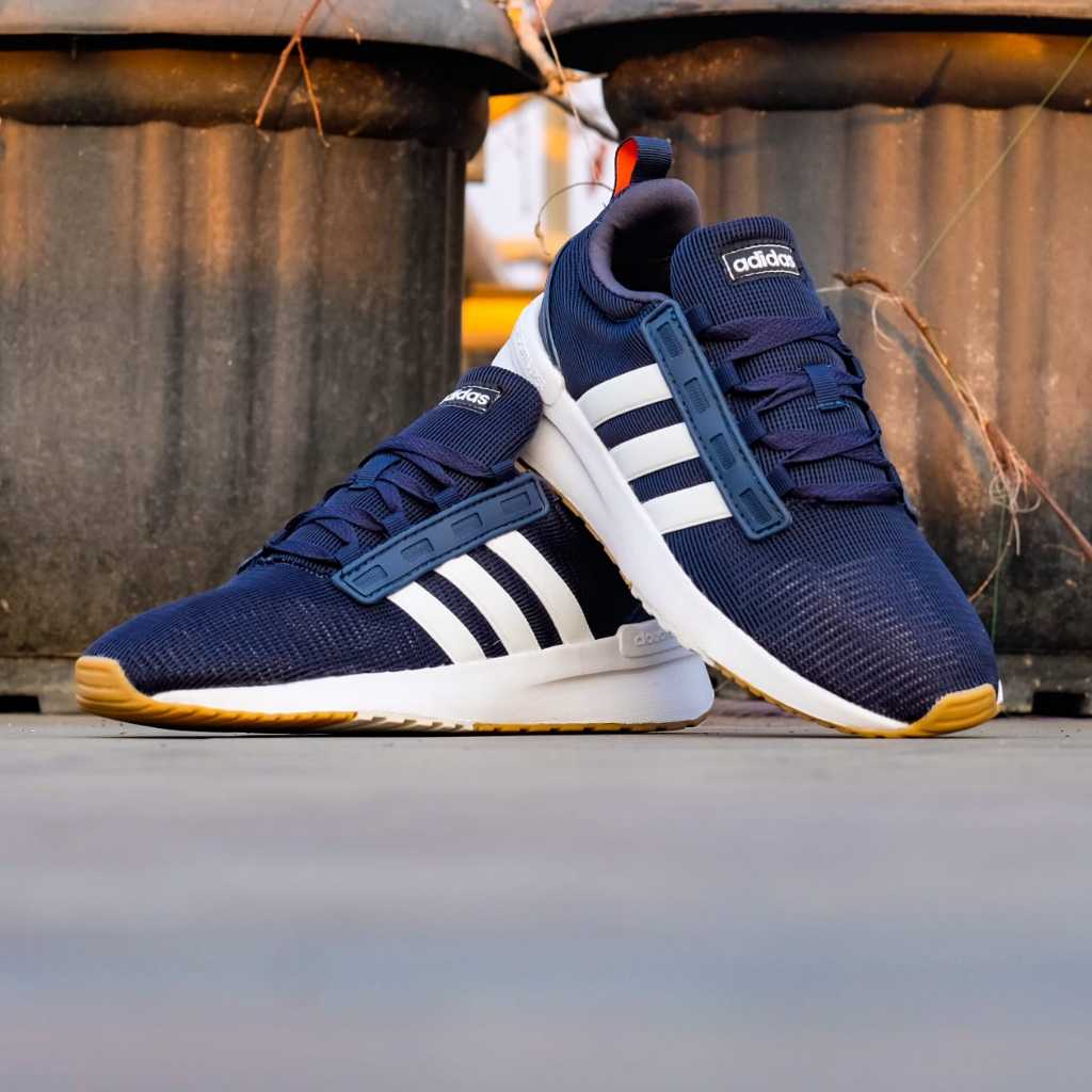 Jual Sepatu Olahraga Adids Racer TR21 Navy White Sepatu Jogging ...