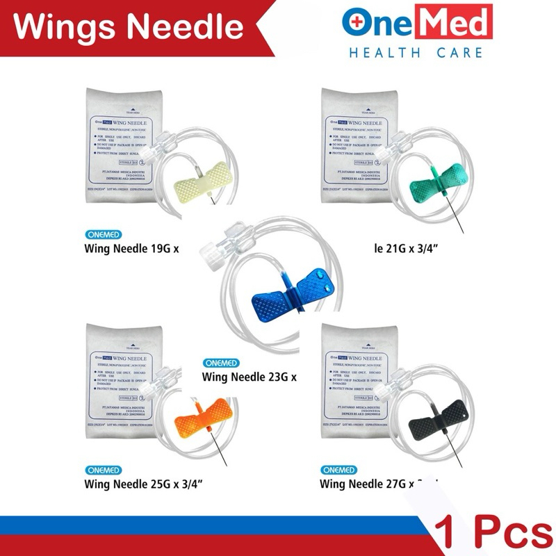 Jual Wing Needle Onemed Winged Infusion Set Onemed | Shopee Indonesia