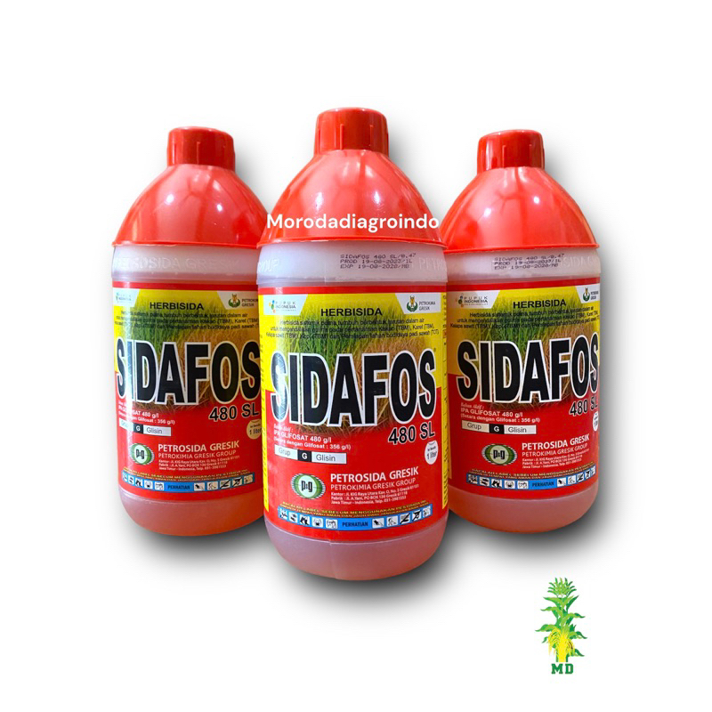 Jual Herbisida sistemik SIDAFOS 480SL 1 Liter untuk segala jenis rumput ...