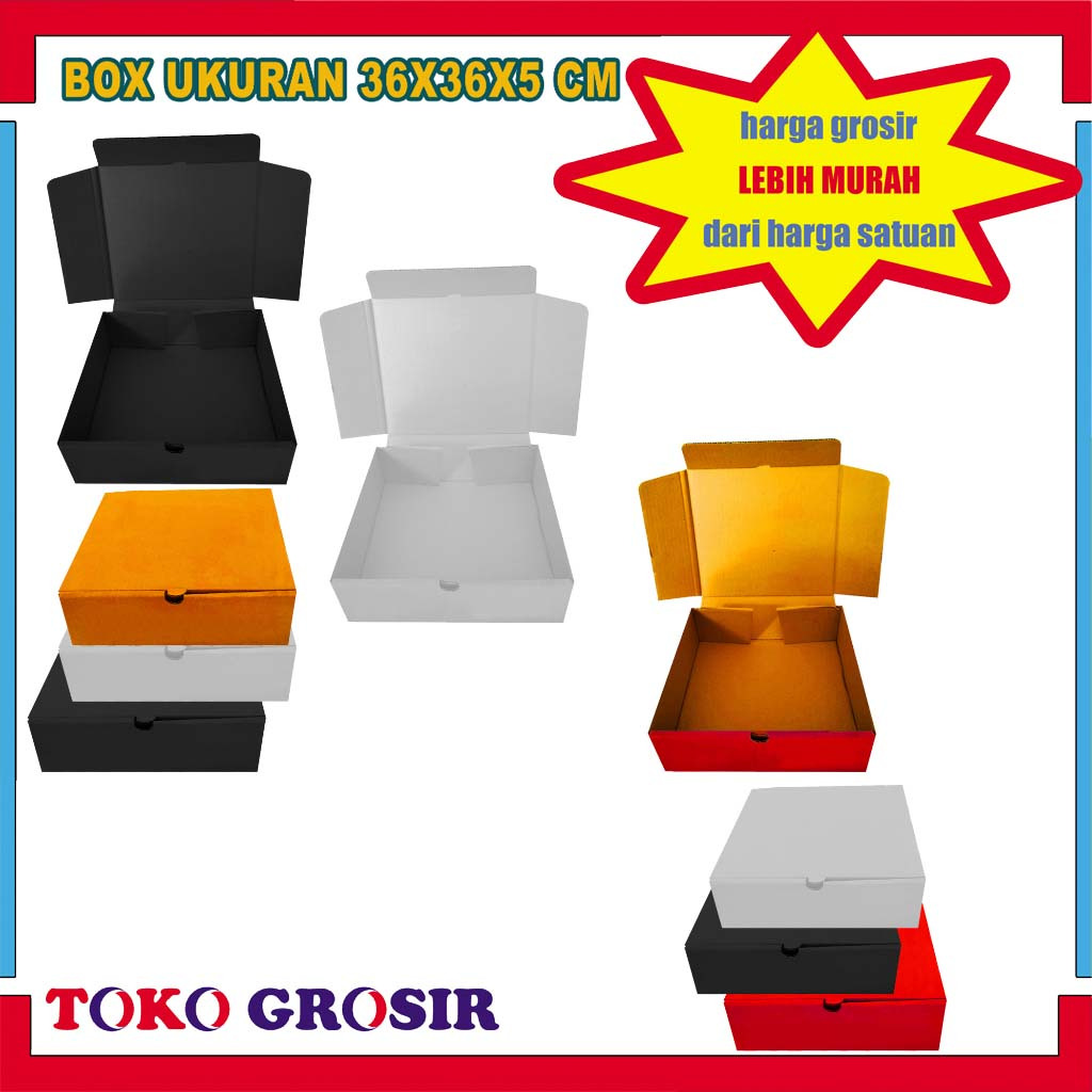 Jual Box 36x36x5cm ISI 100PCS |Box Jam dinding|Kardus|Box Hampers|Kotak ...