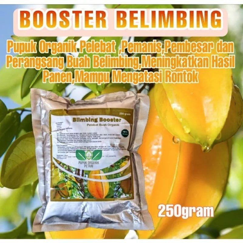 Jual Pupuk Buah Belimbing 250 gram - Pupuk Belimbing Booster 250 gram - Pupuk Pelebat Buah ...
