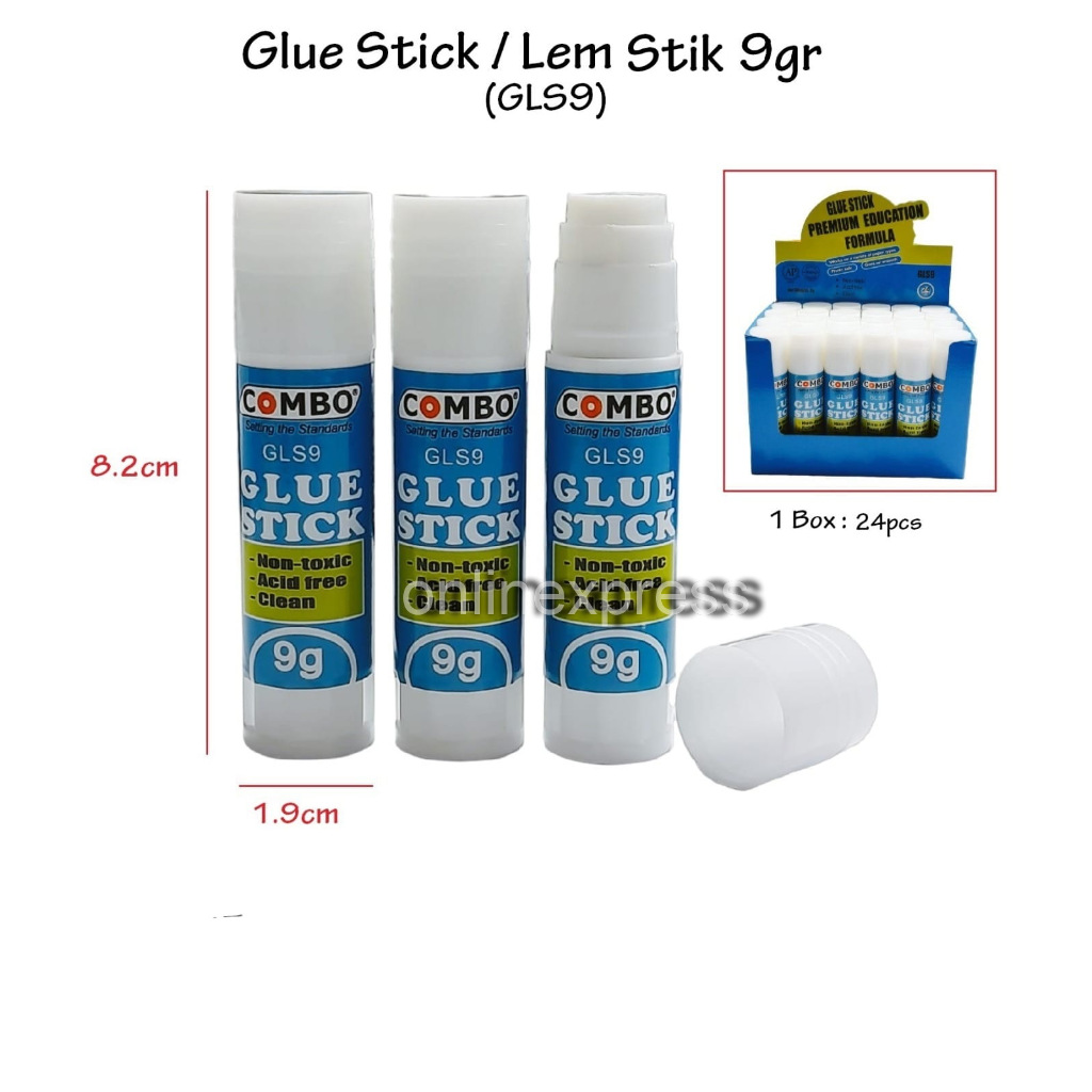 Jual Lem Glue stick / Lem Kertas / Combo Lem Glue Stick 9 gr | Shopee ...