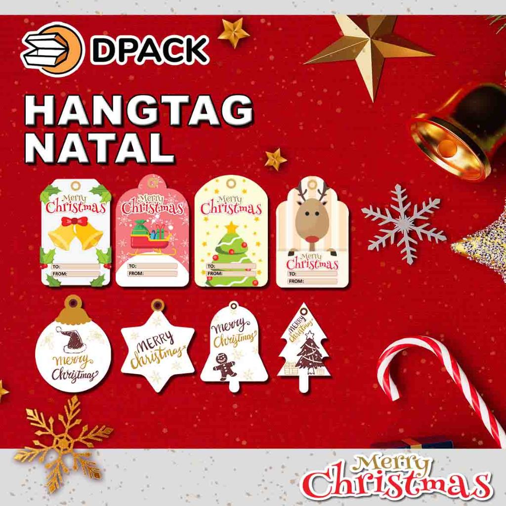 Jual HANGTAG | HANGTAG NATAL MERRY CHRISTMAS | HANGTAG MURAH | GIFT TAG ...