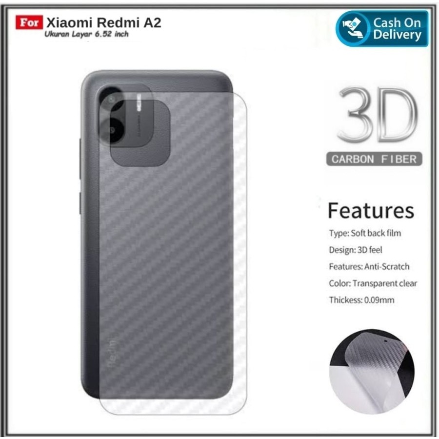 Jual SKIN CARBON GARSKIN ANTI GORES BELAKANG / ANTI JAMUR FOR REDMI A1 ...