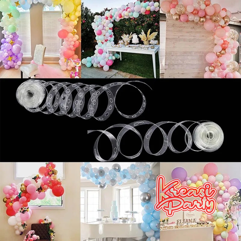 Jual Chain Balloons / Stripe Tape Balon Dekorasi / Chain Balon | Shopee ...