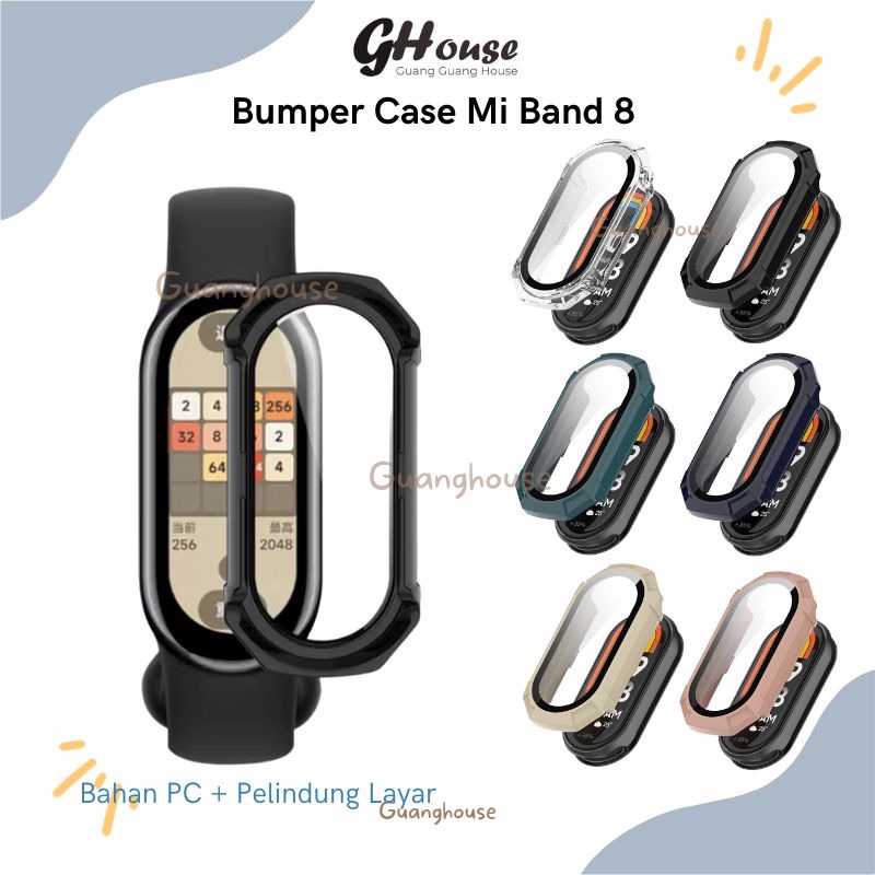 Jual Bumper Case Mi Band 10 / Mi Band 9 Hardcase Bumper Xiaomi Mi Band 8 Screen Protector Guard ...
