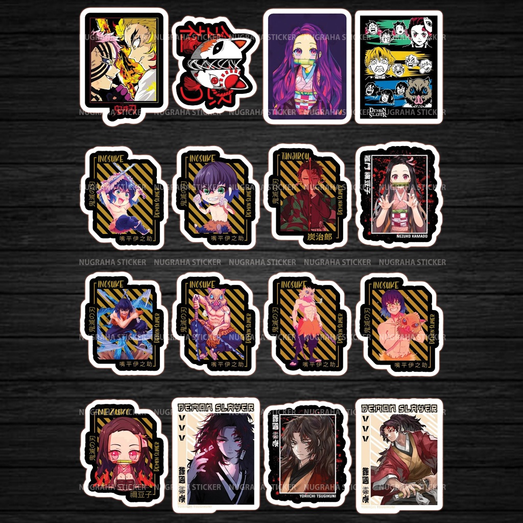 Jual 368 PCS Sticker Yoriichi Tsugikuni Demon Slayer - Yoriichi ...