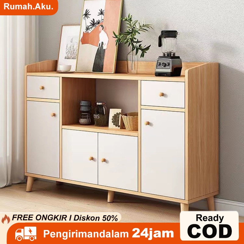 Jual RA Lemari Kabinet Kayu Lemari Dapur Serbaguna Rak Dapur Bufet ...