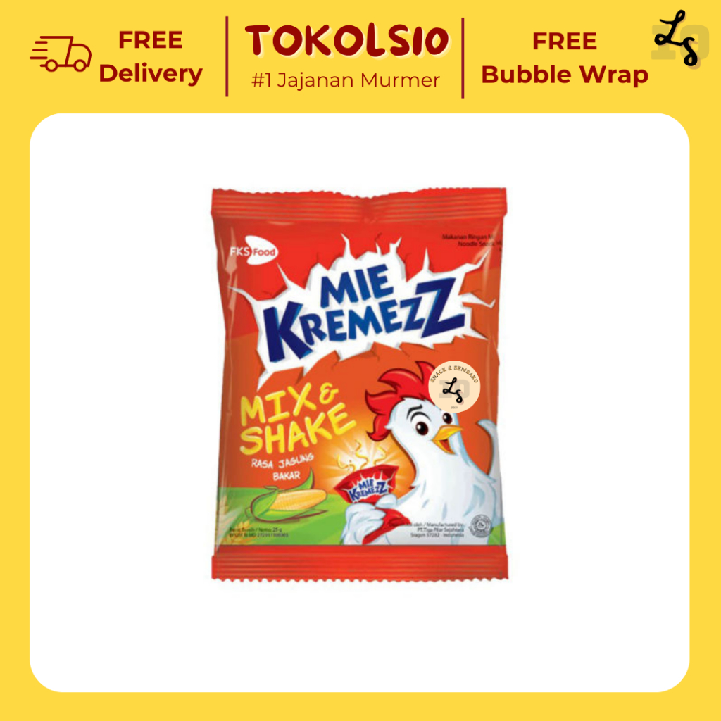 Jual Mie Kremezz Krezz Mix & Shake 1 Renceng Isi 10 pcs @18gr | Shopee ...