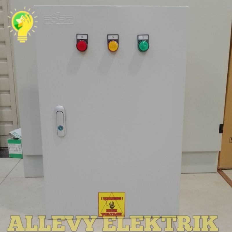 Jual BOX PANEL INDOOR 40X60X20 PLAT 1MM + PILOT LAMP RST + REL MCB ...