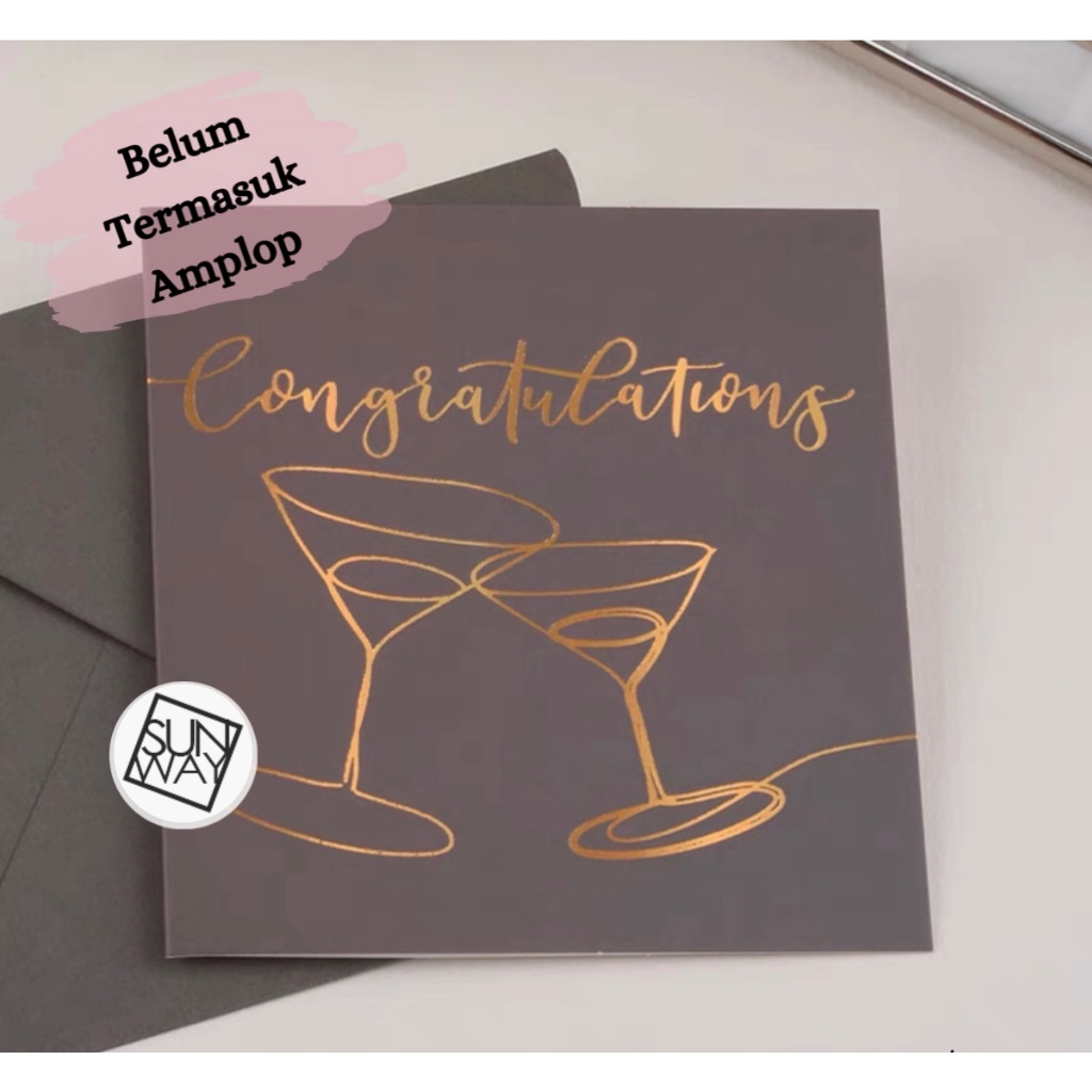 Jual Kartu Ucapan Estetik Holo / Kartu Congratulation / Kartu Happy ...