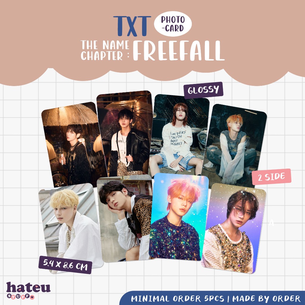 Jual TXT Unofficial Photocard The Name Chapter : FREEFALL | Shopee ...