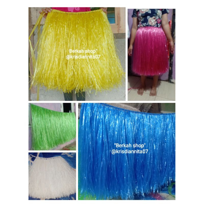 Jual ROK rumbai tali rafia berbagai macam warna tersedia 3 ukuran ...