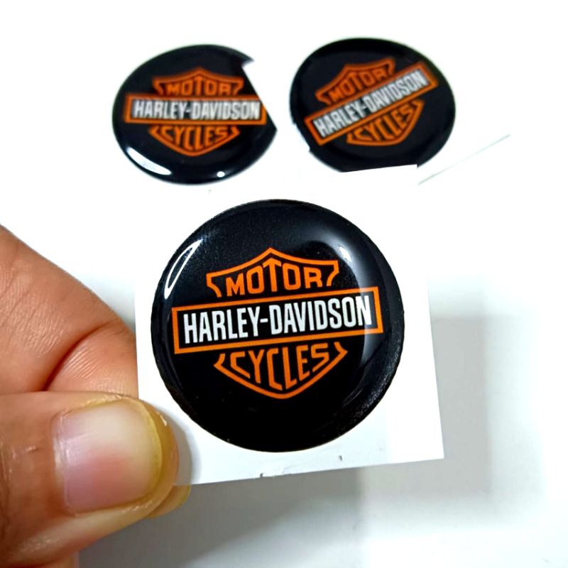 Jual Stiker timbul Harley Emblem kaliper rem stiker motor timbul ...