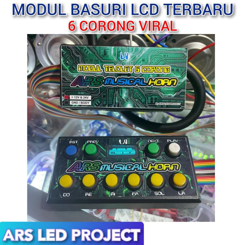 Jual MODUL NEW BASURI KLAKSON 6 CORONG LCD TERBARU V1 | Shopee Indonesia